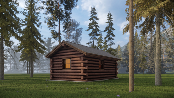Trapper Cabin Kit – Knaughty Log Homes Store